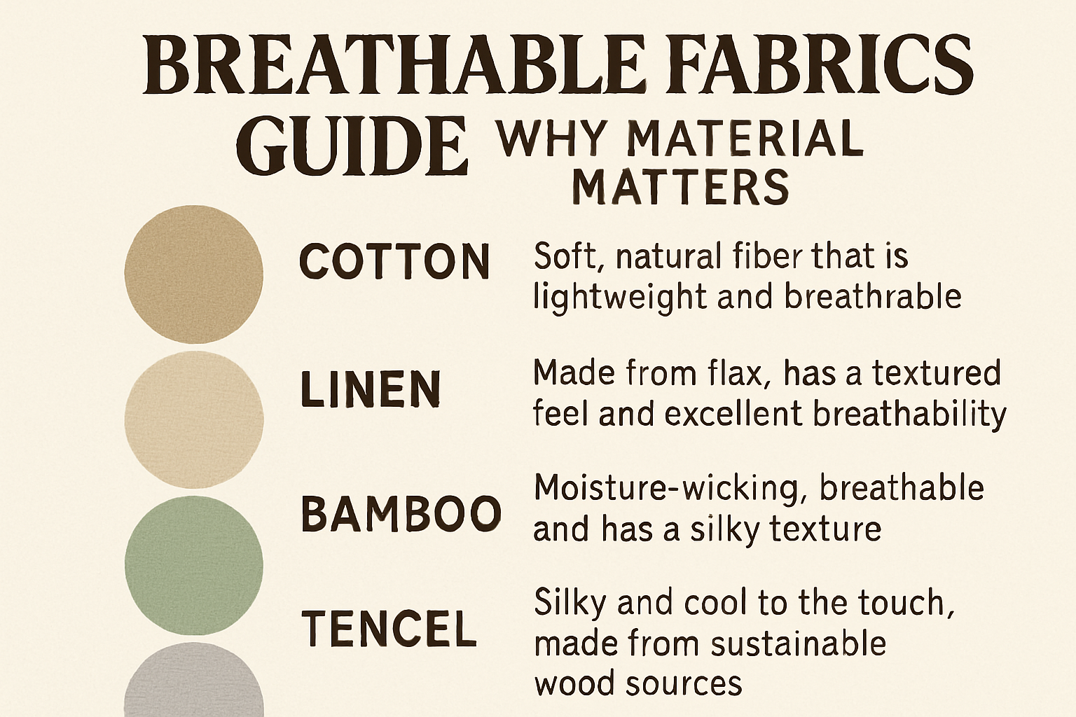 Breathable Fabrics Guide: Why Material Matters — Stay Cool All Day – LB ...